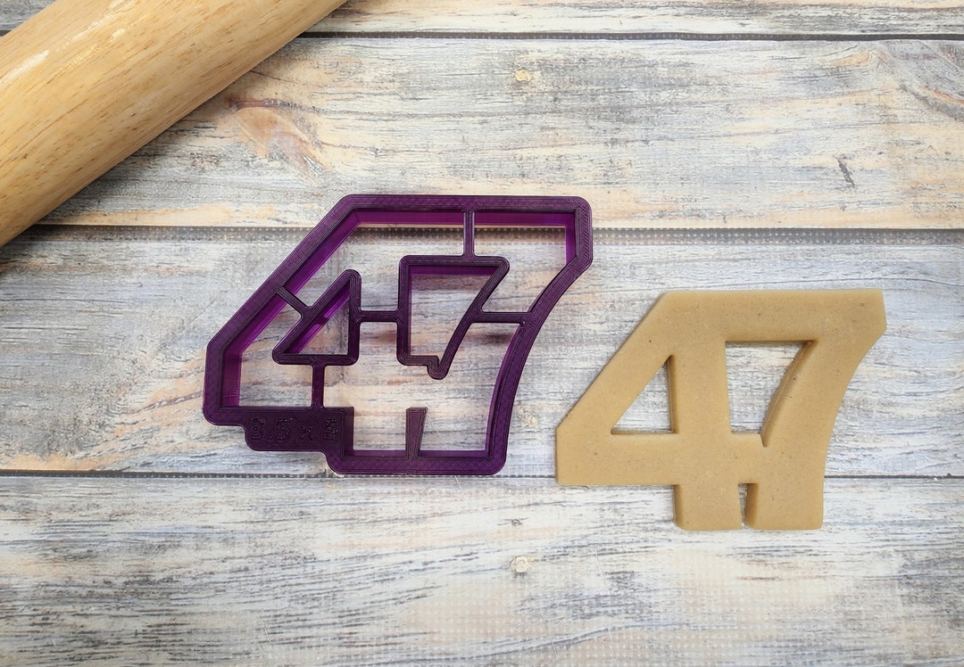 47 Forty Seven Cookie Cutter and Fondant Cutter and Clay Cutter - Etsy