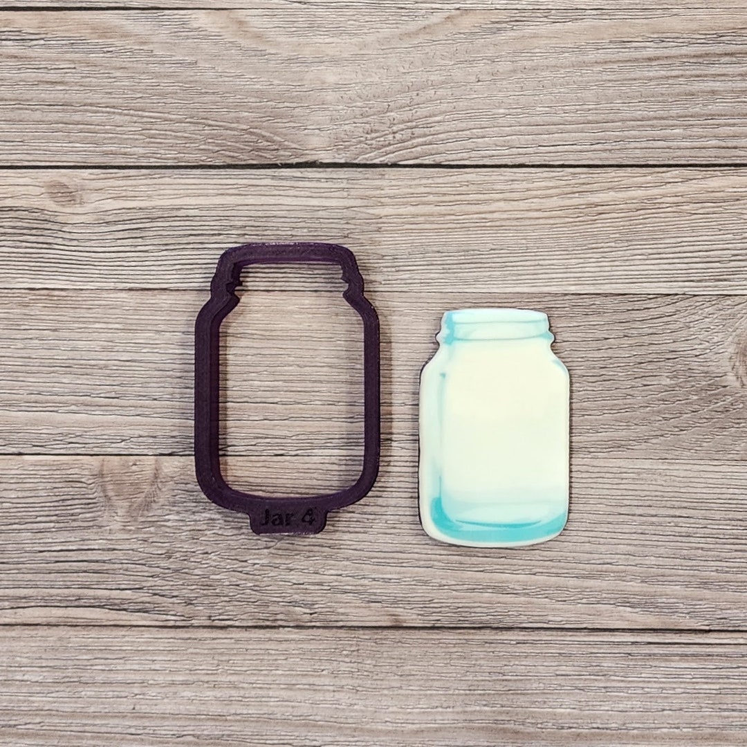 Mason Jar Cookie Cutter and Fondant Cutter and Clay Cutter - Etsy