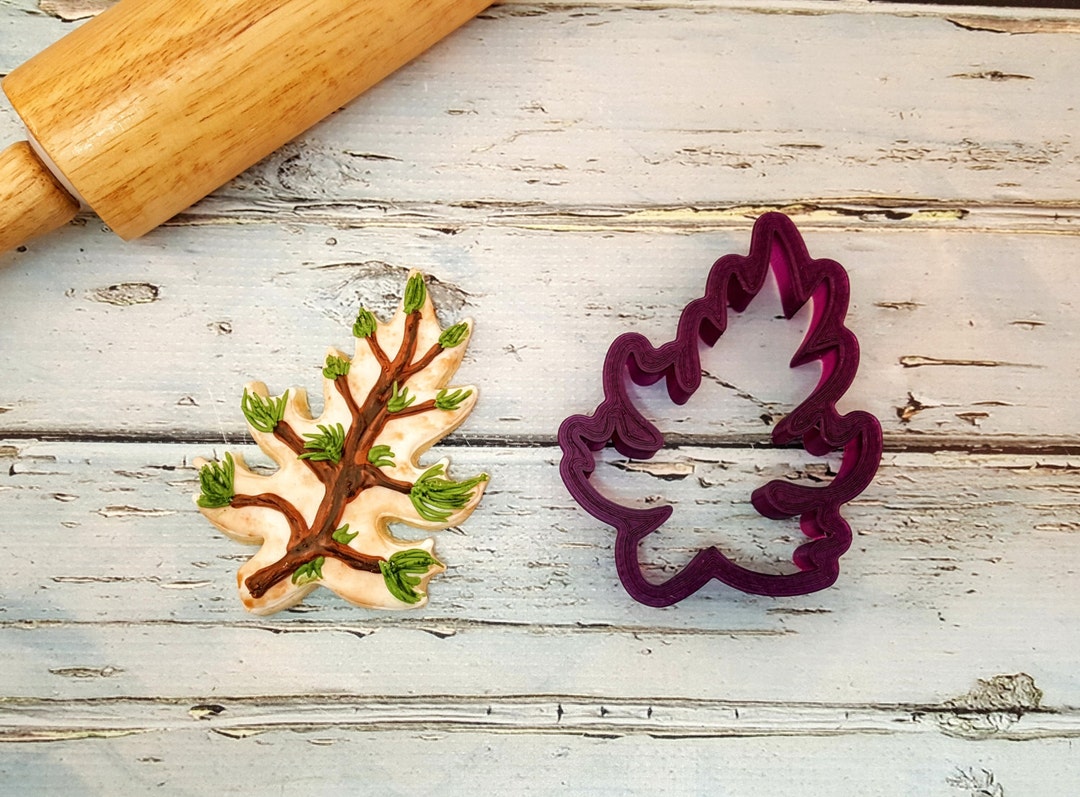 Fall Autumn Oak Leaf Cookie Cutter and Fondant Cutter and Clay Cutter ...