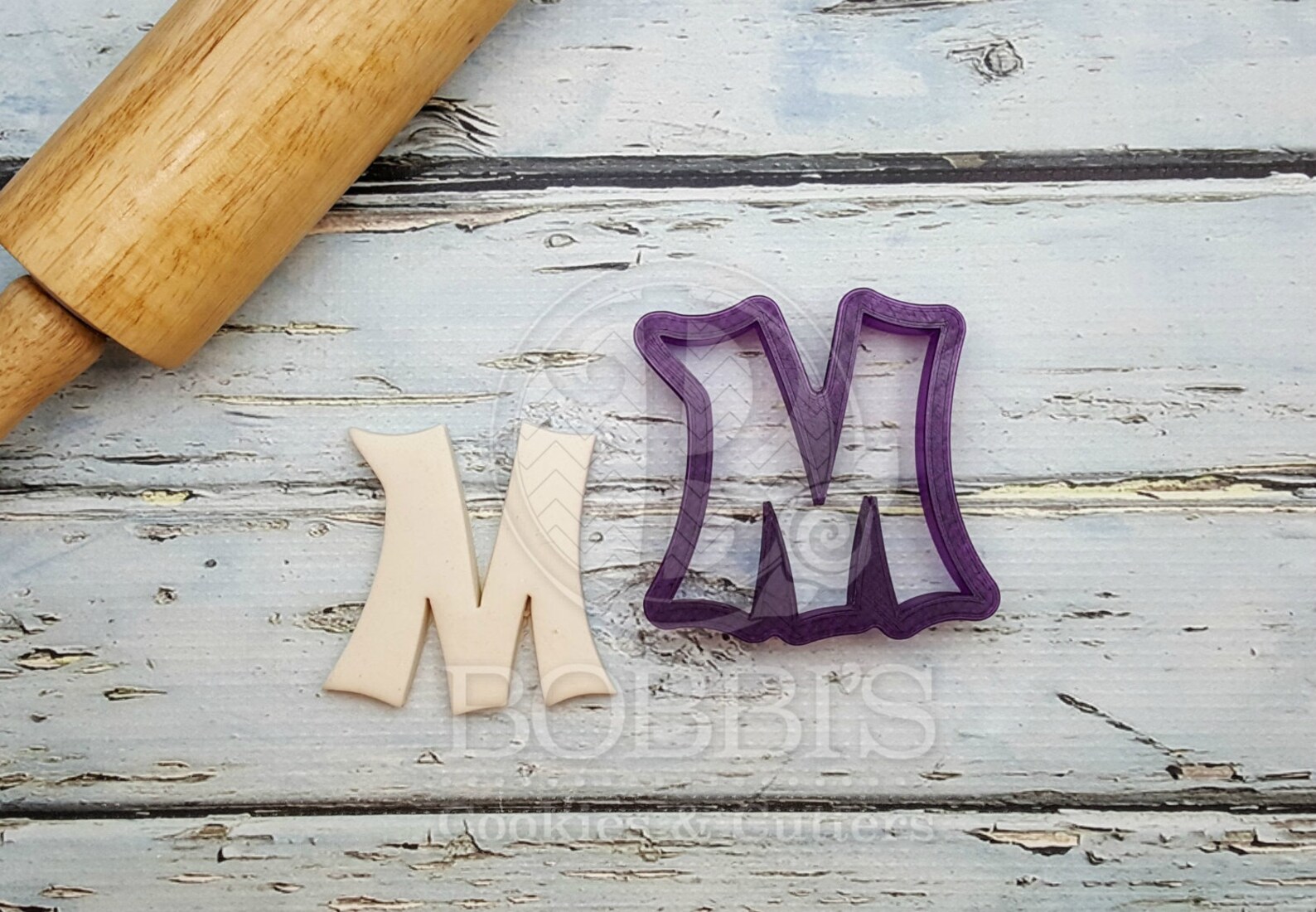 Funky Letter M Cookie Cutter and Fondant Cutter and Clay - Etsy