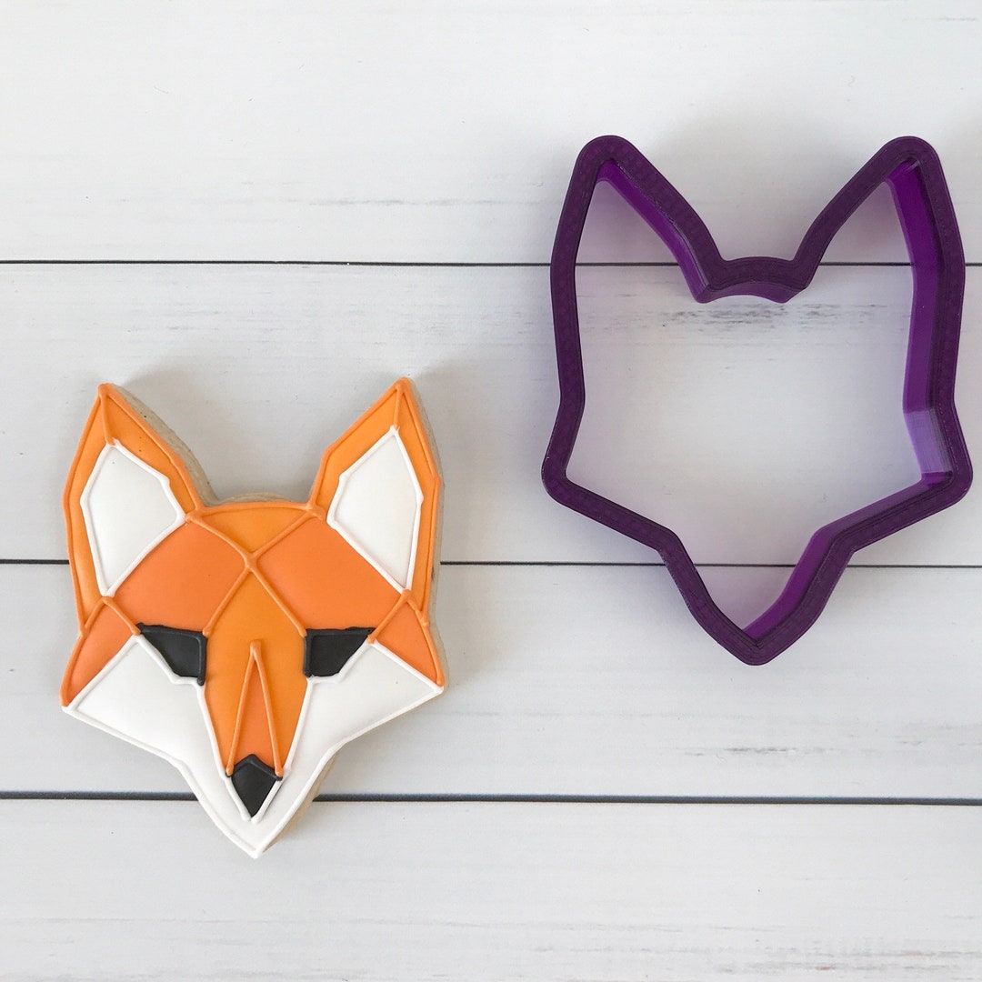 Geometric Fox Cookie Cutter and Fondant Cutter and Clay Cutter - Etsy