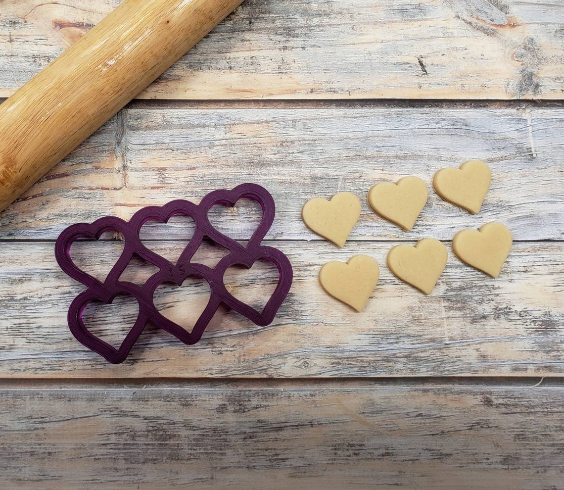 Multi-mini Heart Cookie Cutter and Fondant Cutter and Clay Cutter - Etsy