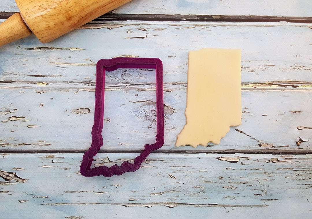 State of Indiana Cookie Cutter and Fondant Cutter and Clay Cutter - Etsy