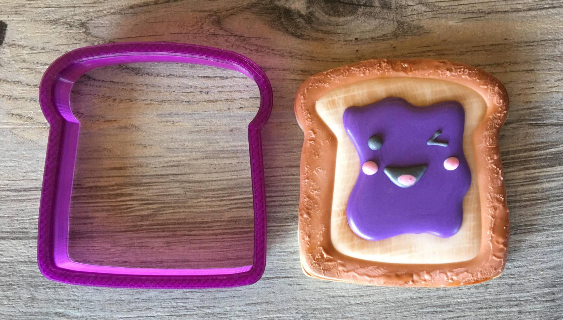 Toast or Slice of Bread Cookie Cutter or Fondant Cutter and - Etsy