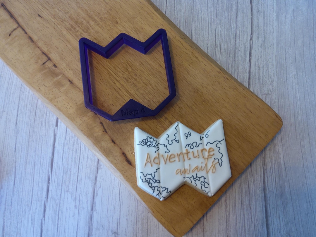 Folded Map Cookie Cutter - Etsy
