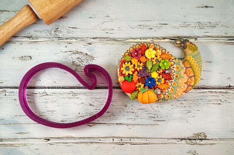 Cornucopia Plaque Cookie Cutter and Fondant Cutter and Clay Cutter - Etsy