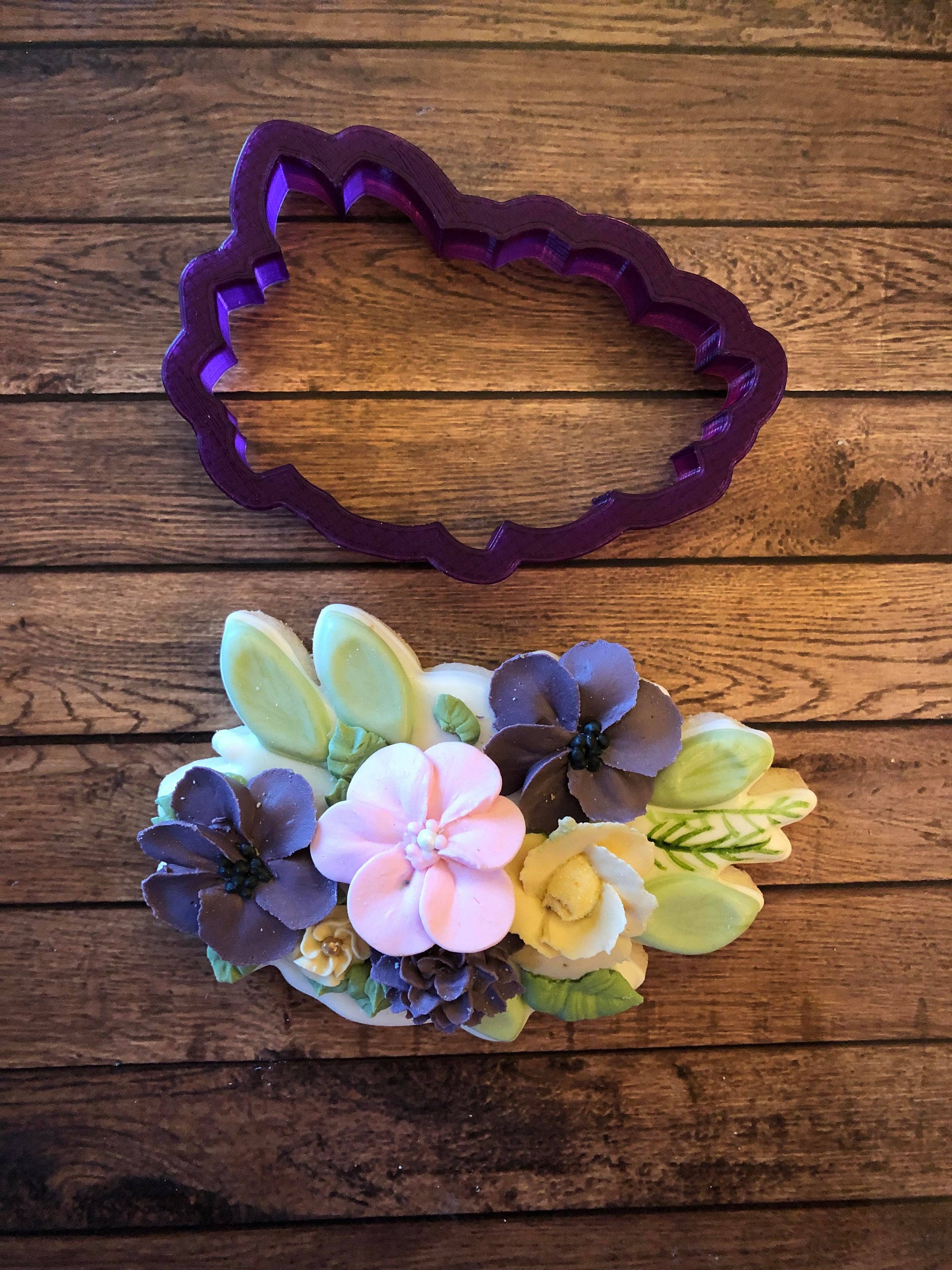 Andy Kay's Floral 4 Cookie Cutter or Fondant Cutter and - Etsy