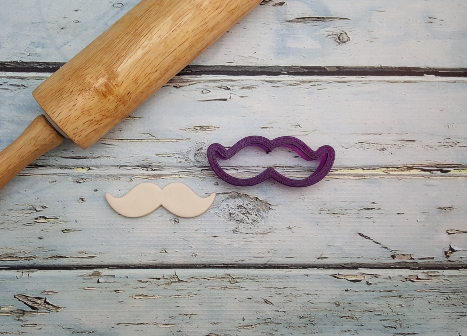 Mustache Cookie Cutter or Fondant Cutter and Clay Cutter | Etsy