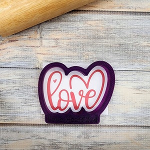 Love Heart #2 Cookie Cutter and Fondant Cutter and Clay Cutter - Etsy