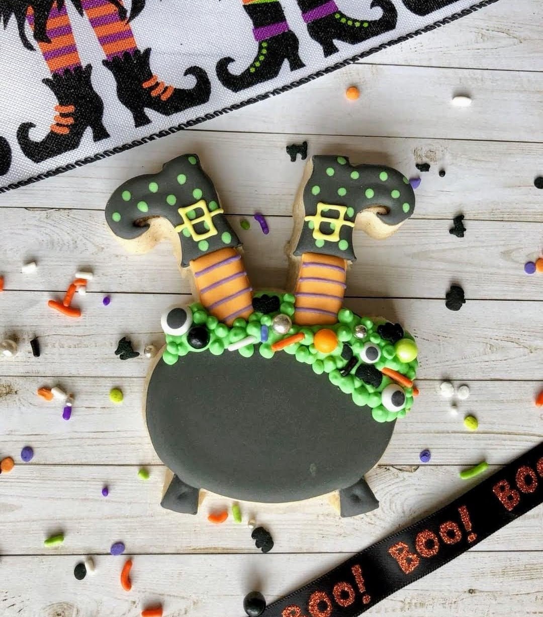 Witch in A Cauldron Cookie Cutter or Fondant Cutter and Clay Cutter - Etsy
