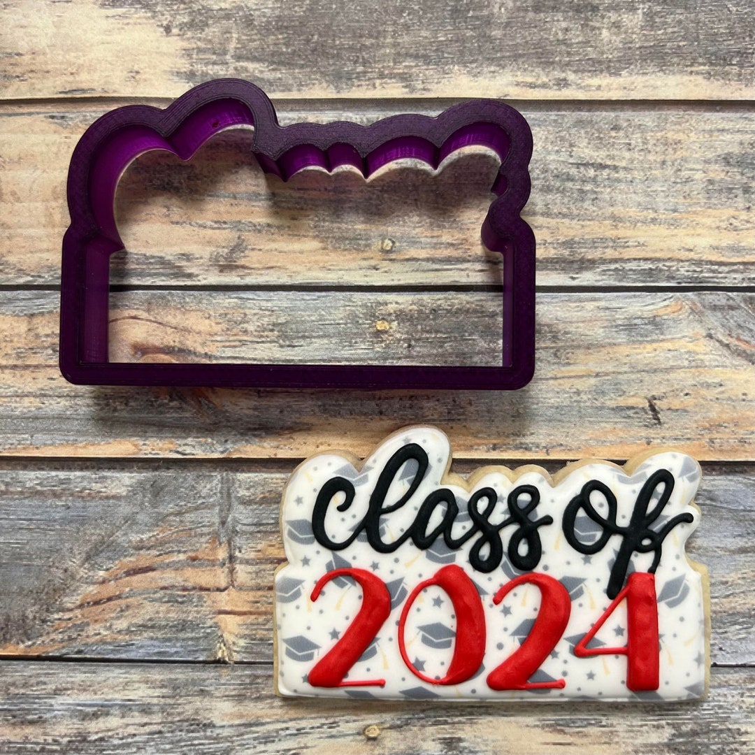 Class of or Graduation Year Cookie Cutter and Fondant Cutter and Clay ...