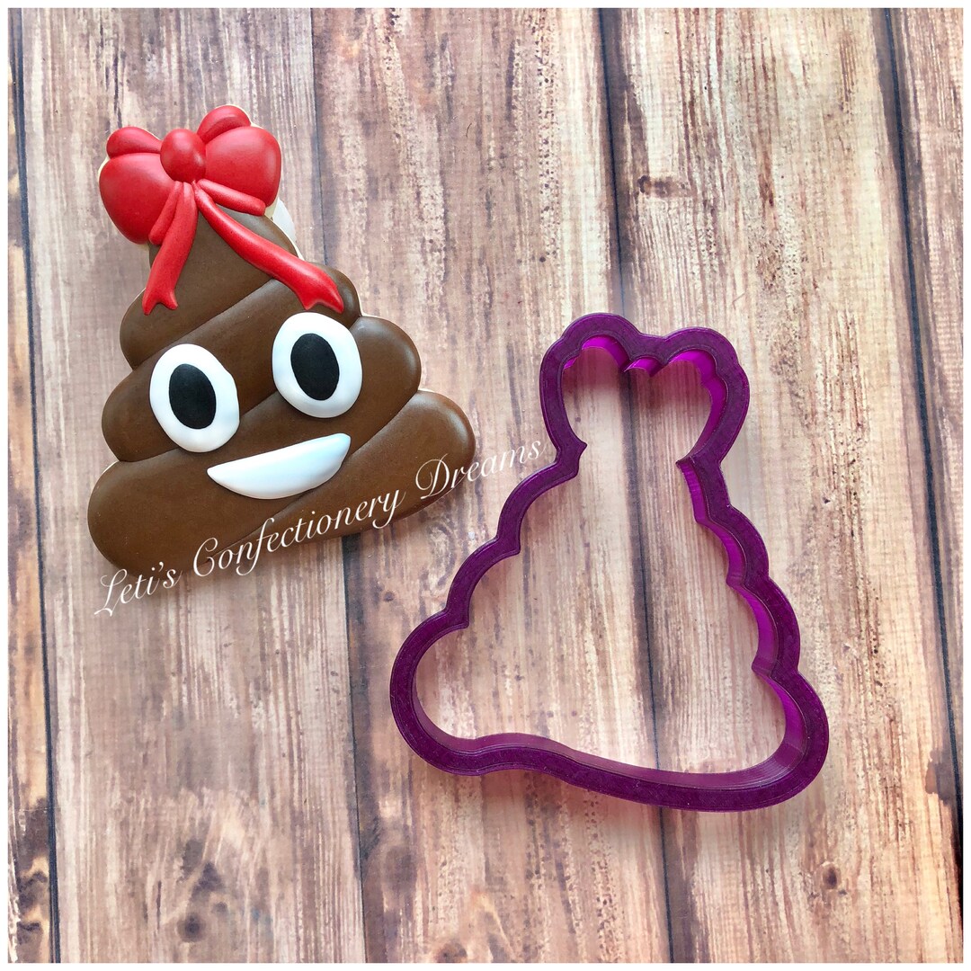 Bow Poop Emoji Cookie Cutter and Fondant Cutter and Clay Cutter - Etsy