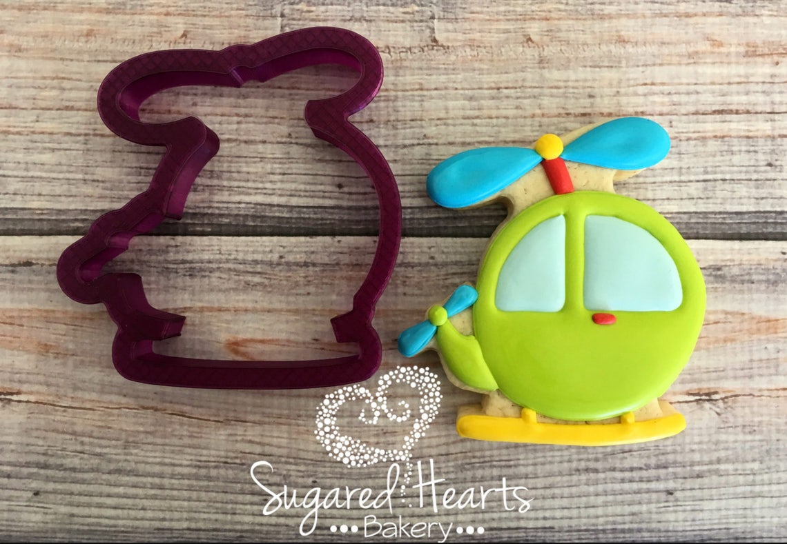 Helicopter Cookie Cutter and Fondant Cutter | Etsy