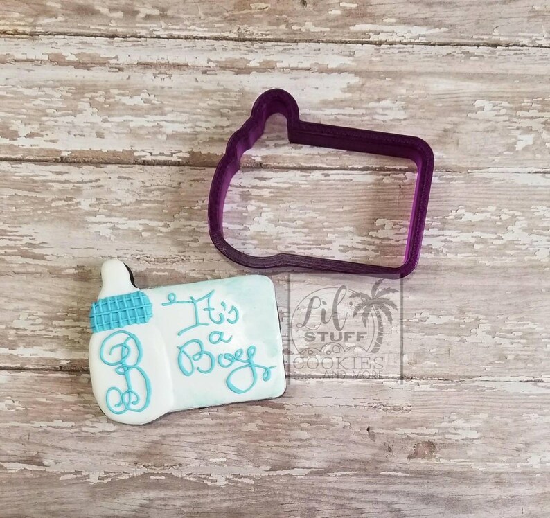 Baby Bottle Plaque Cookie Cutter and Fondant Cutter and Clay | Etsy