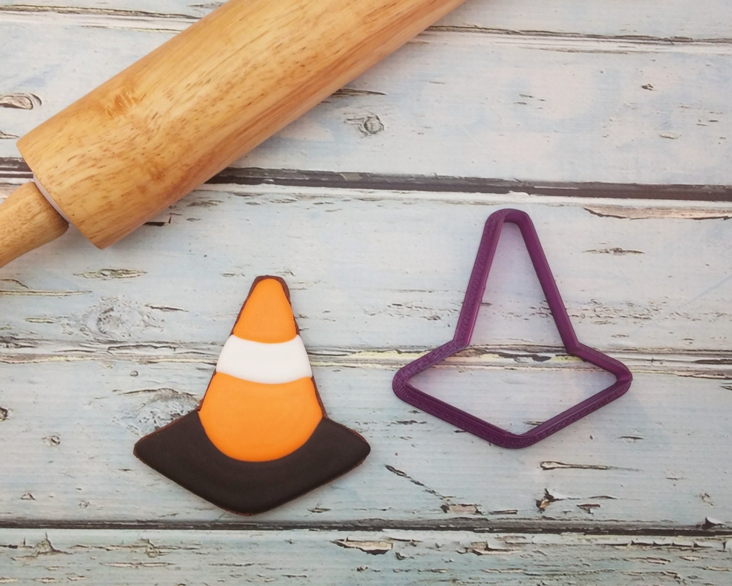 Construction or Traffic Cone Cookie Cutter and Fondant Cutter | Etsy