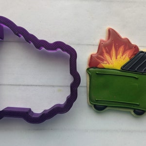 Dumpster Fire Cookie Cutter and Fondant Cutter and Clay Cutter - Etsy