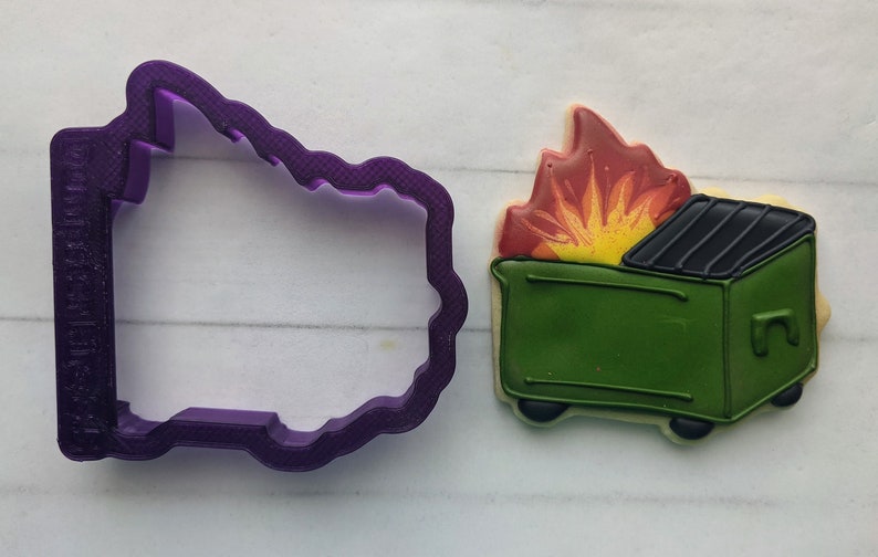 Dumpster Fire Cookie Cutter and Fondant Cutter and Clay Cutter - Etsy
