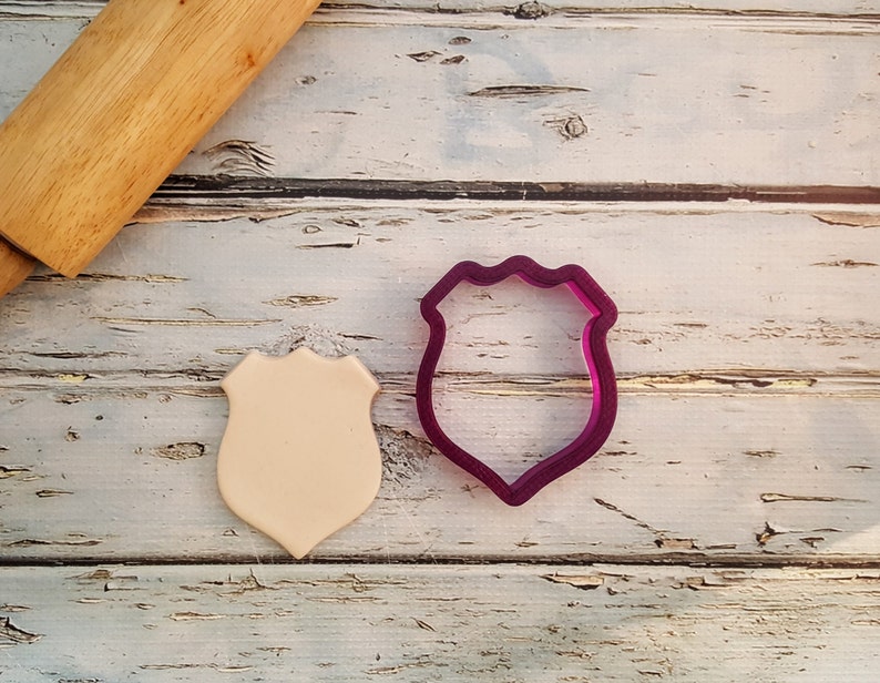Badge or Police Badge Cookie Cutter and Fondant Cutter and - Etsy