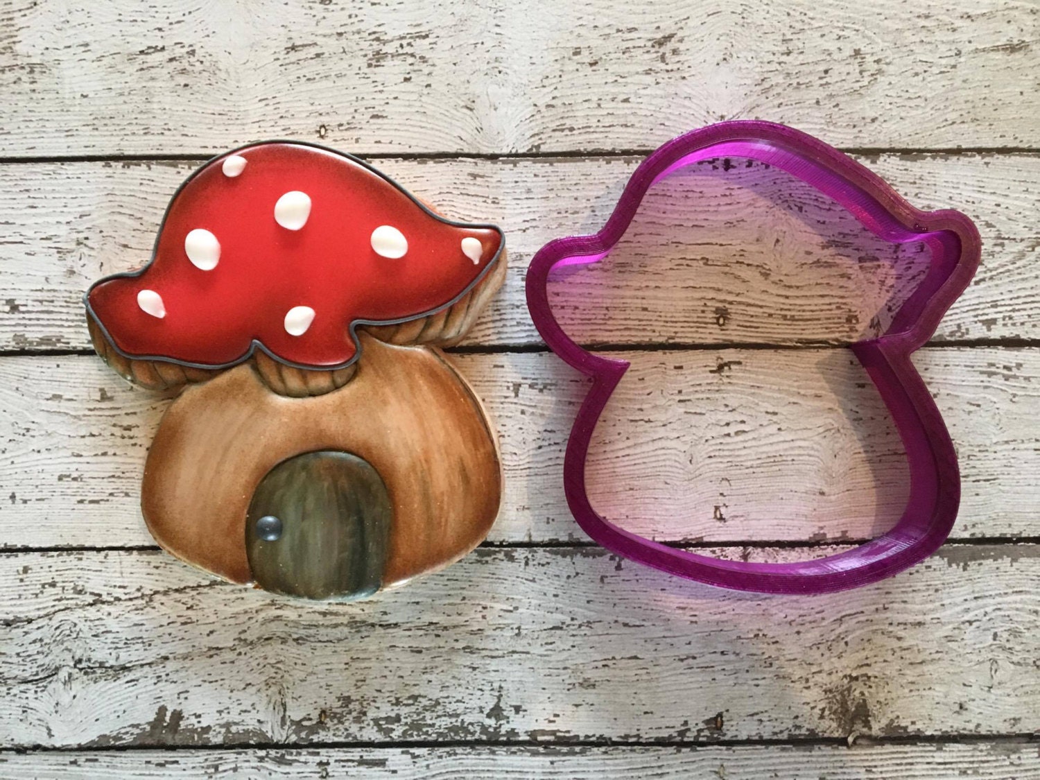 Shroom House or Mushroom Cookie Cutter or Fondant Cutter and Clay ...