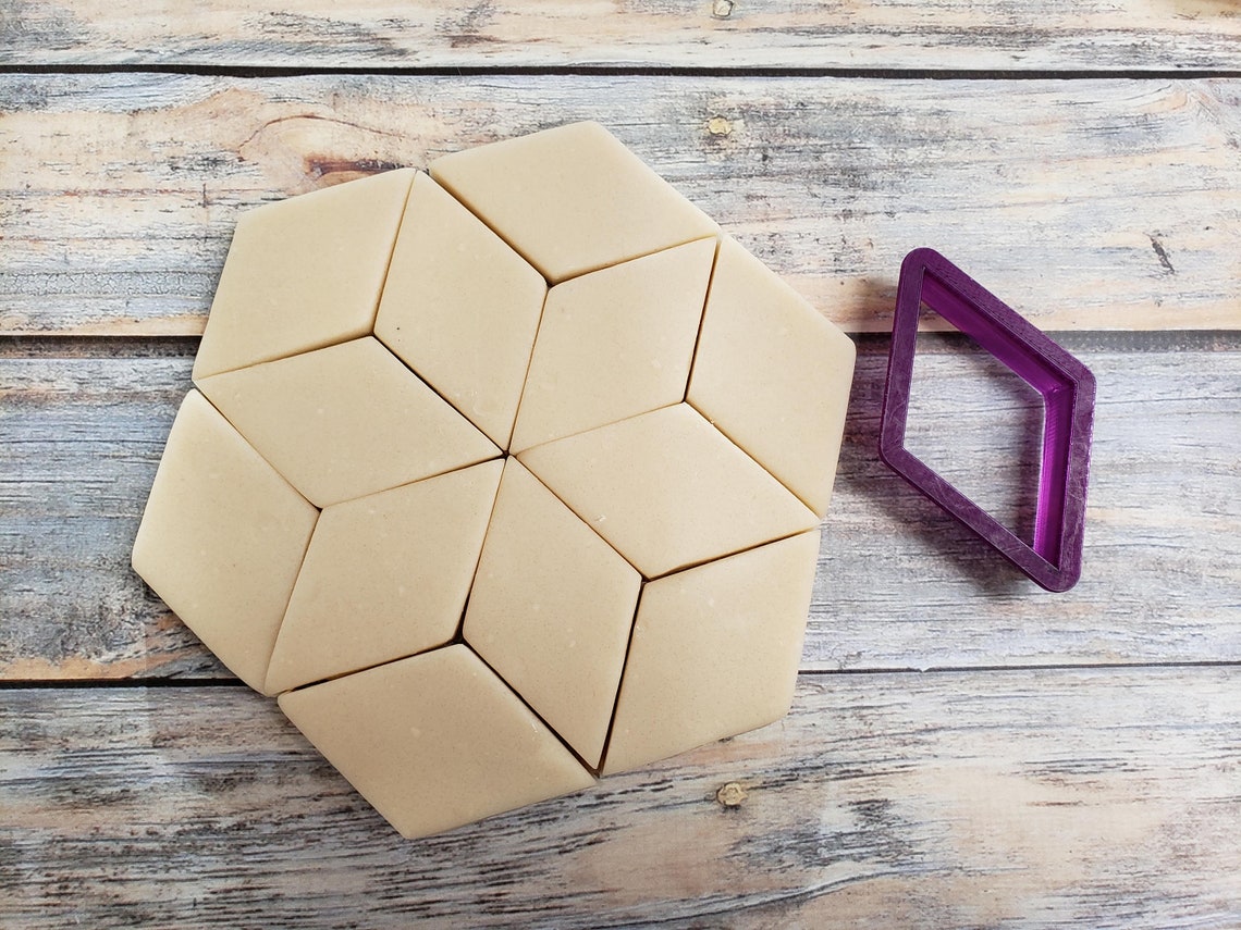 Diamond Shape Platter Cookie Cutter and Fondant Cutter and - Etsy