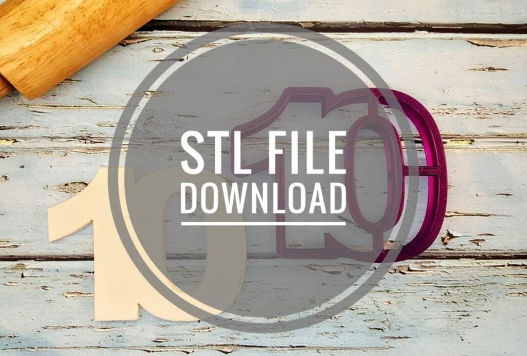 Digital STL Download File for 10 Ten Tenth Number Cookie Cutter - Etsy