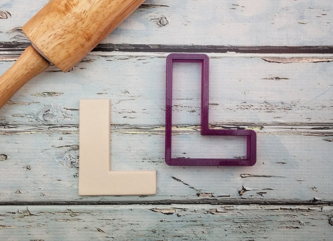 Upper Case Letter L Cookie Cutter and Fondant Cutter and Clay Cutter - Etsy