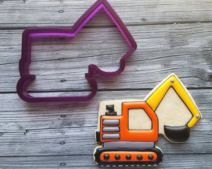 Construction Cookie Cutter Set - Dump Truck, Bulldozer, Safety Cone ...