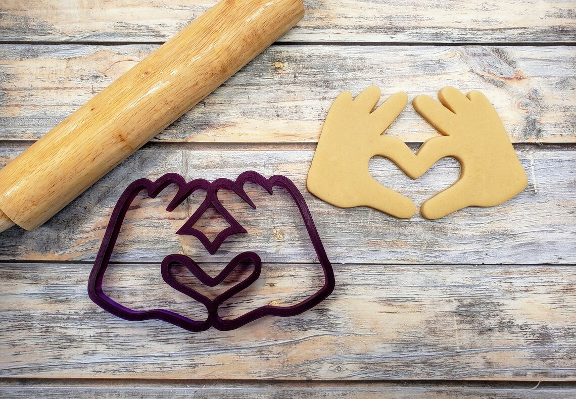 Heart Hands Cookie Cutter and Fondant Cutter and Clay Cutter - Etsy