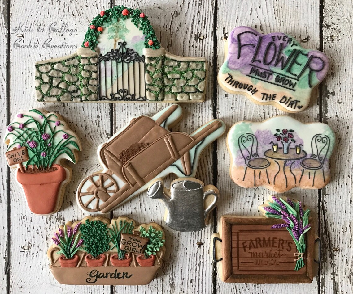 Flower Planter or Herb Planter Cookie Cutter and Fondant - Etsy