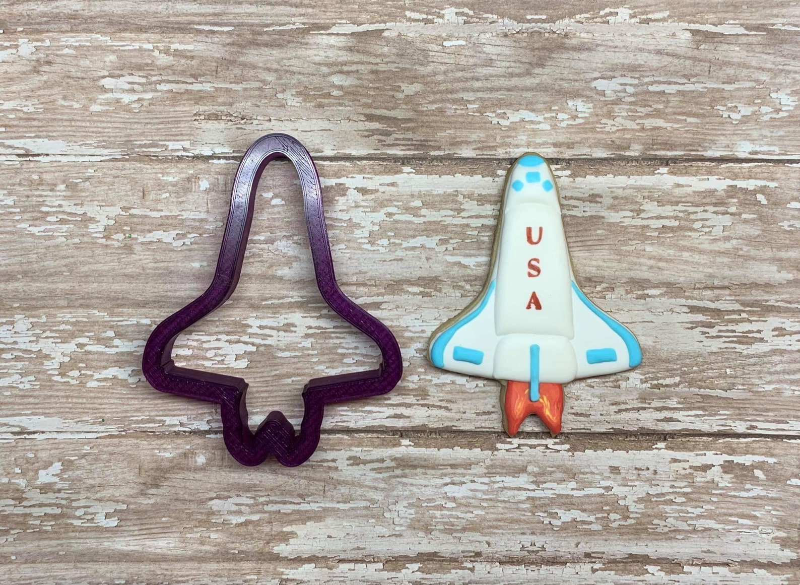Rocket 2 Cookie Cutter and Fondant Cutter and Clay Cutter | Etsy