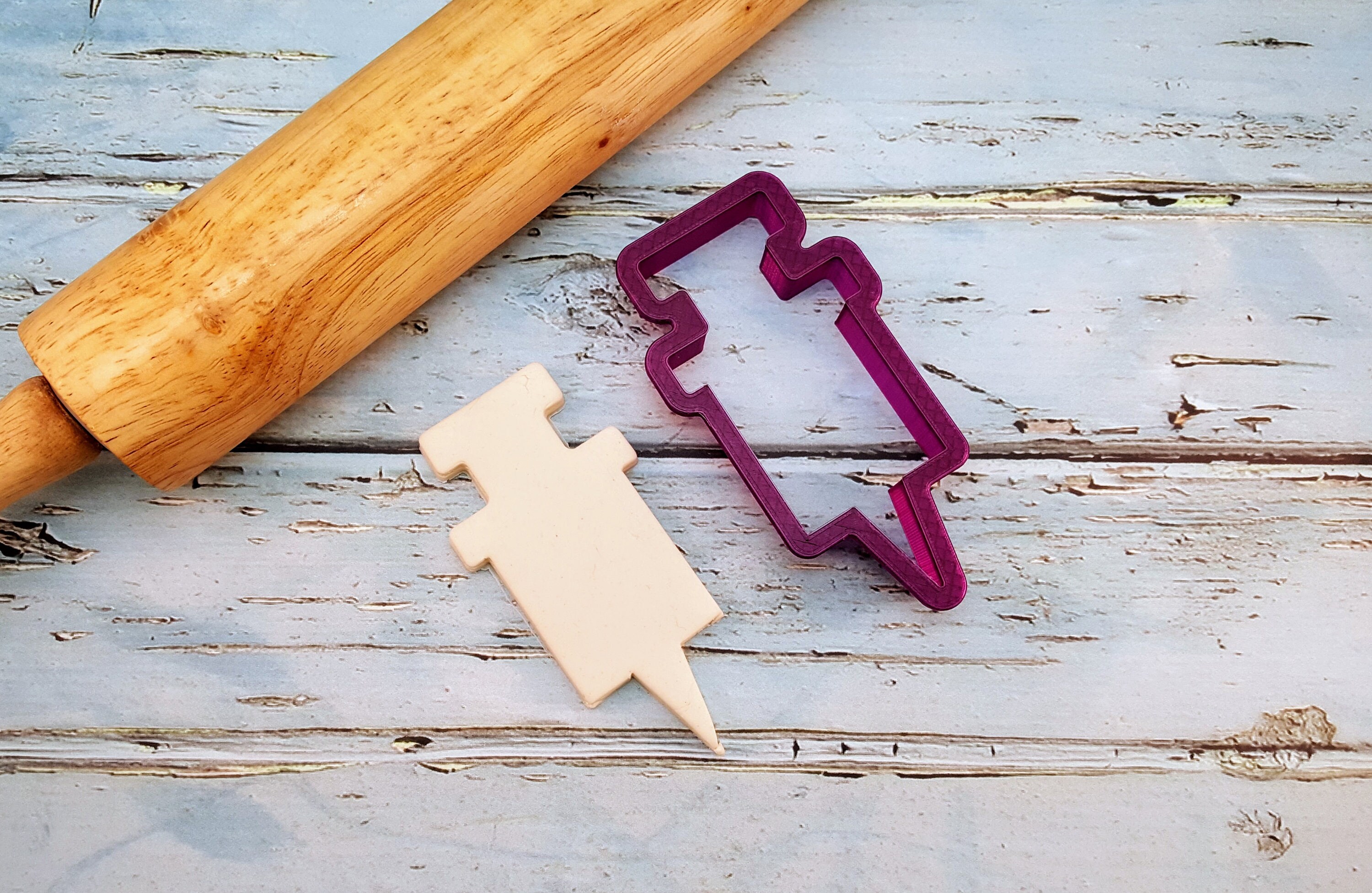 Syringe or Injection Cookie Cutter and Fondant Cutter and Clay | Etsy