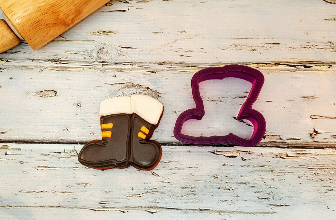 Santa Boots or Combat Boots Cookie Cutter and Fondant Cutter and Clay ...