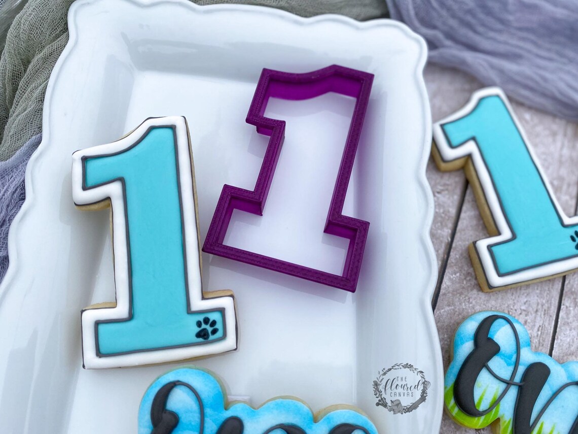 One First Birthday or Anniversary Cookie Cutter or Fondant - Etsy