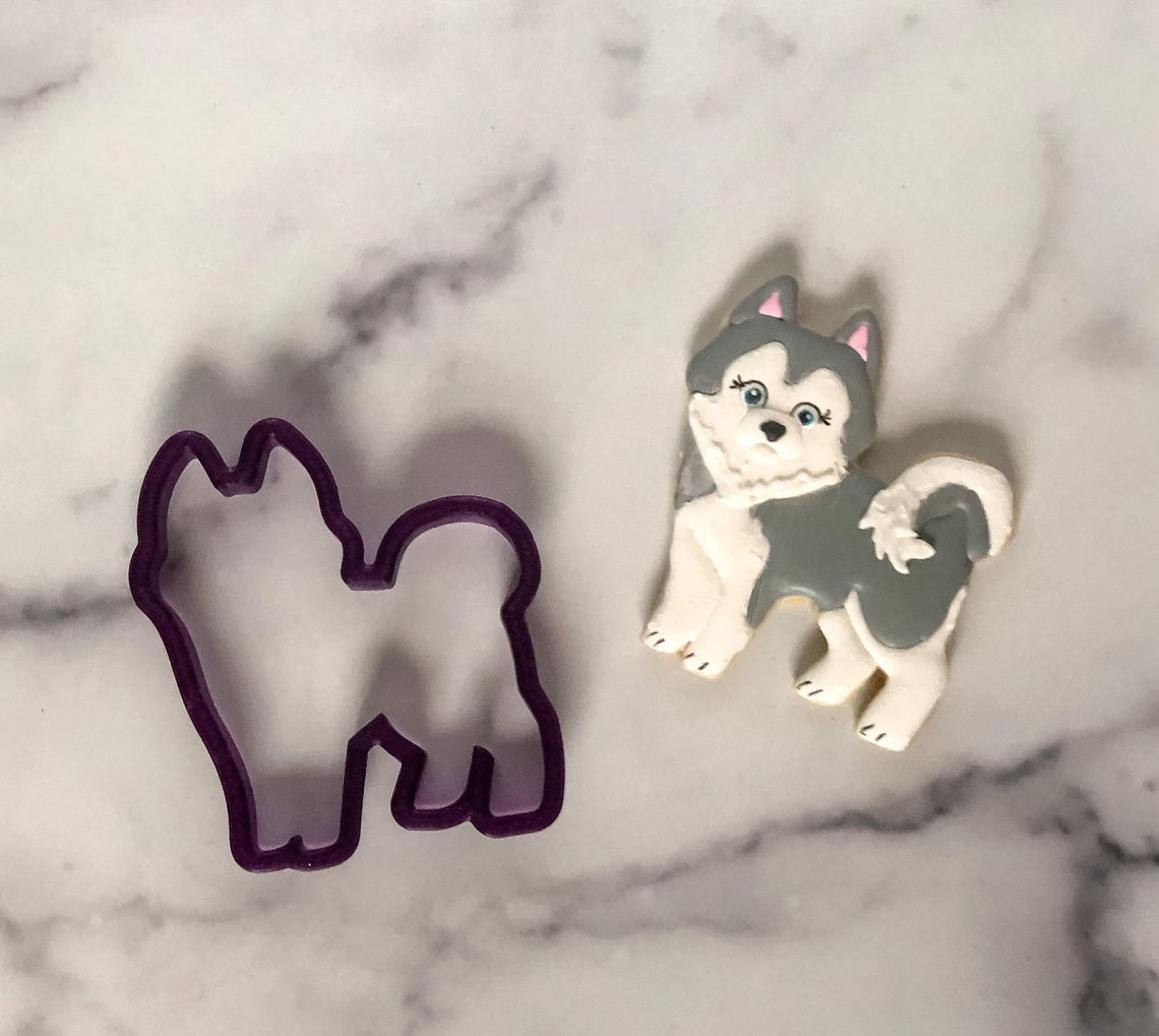 Alaskan Malamute or Husky Cookie Cutter or Fondant Cutter and Clay ...
