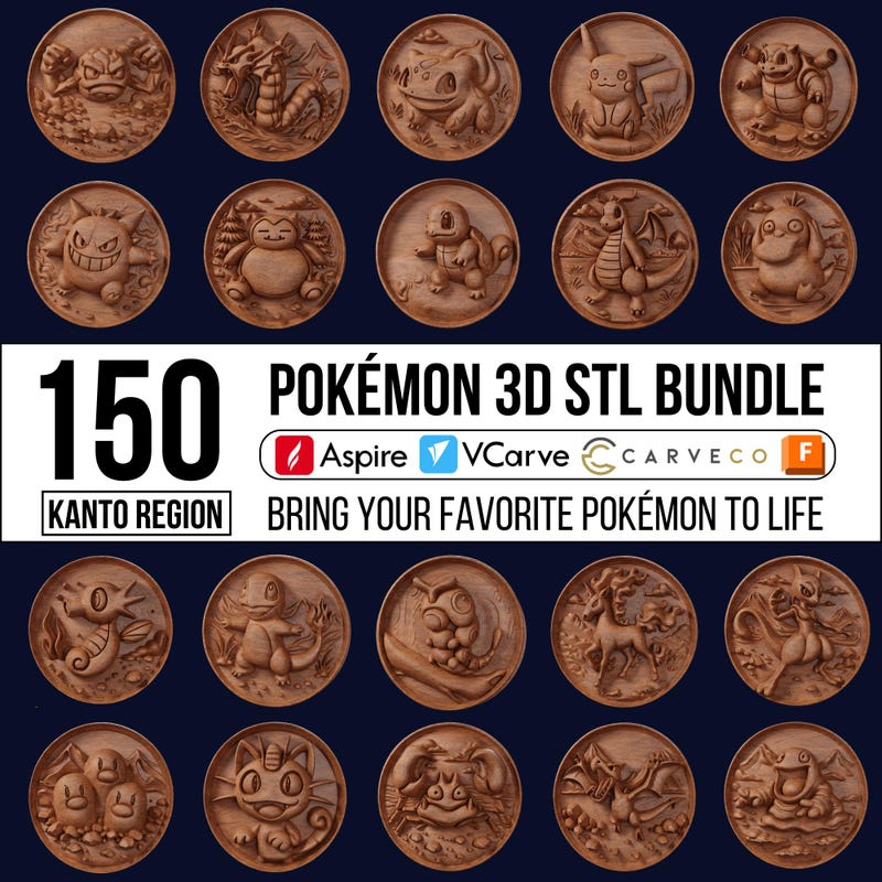 Pokemons Stl Files - Etsy