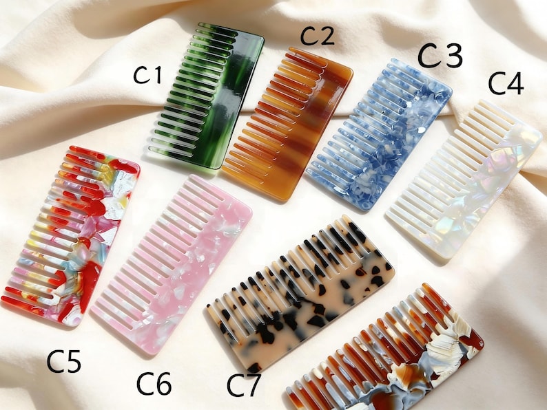 Personalized Engraved Name Hair Comb, Custom Name Engraved Acetate Comb ...