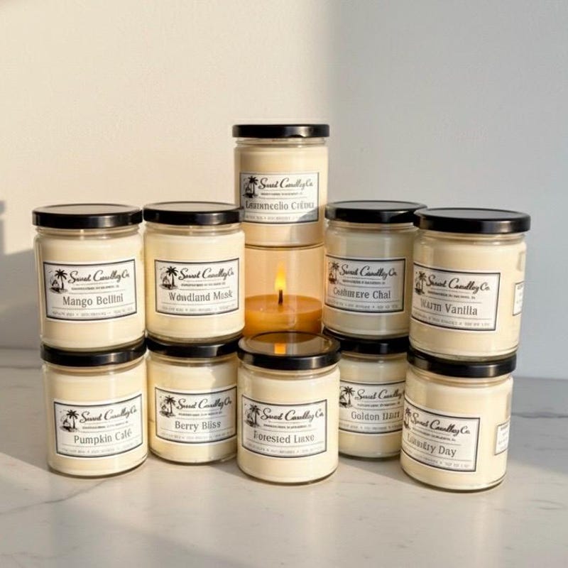 Handpoured Mini Candle - Etsy