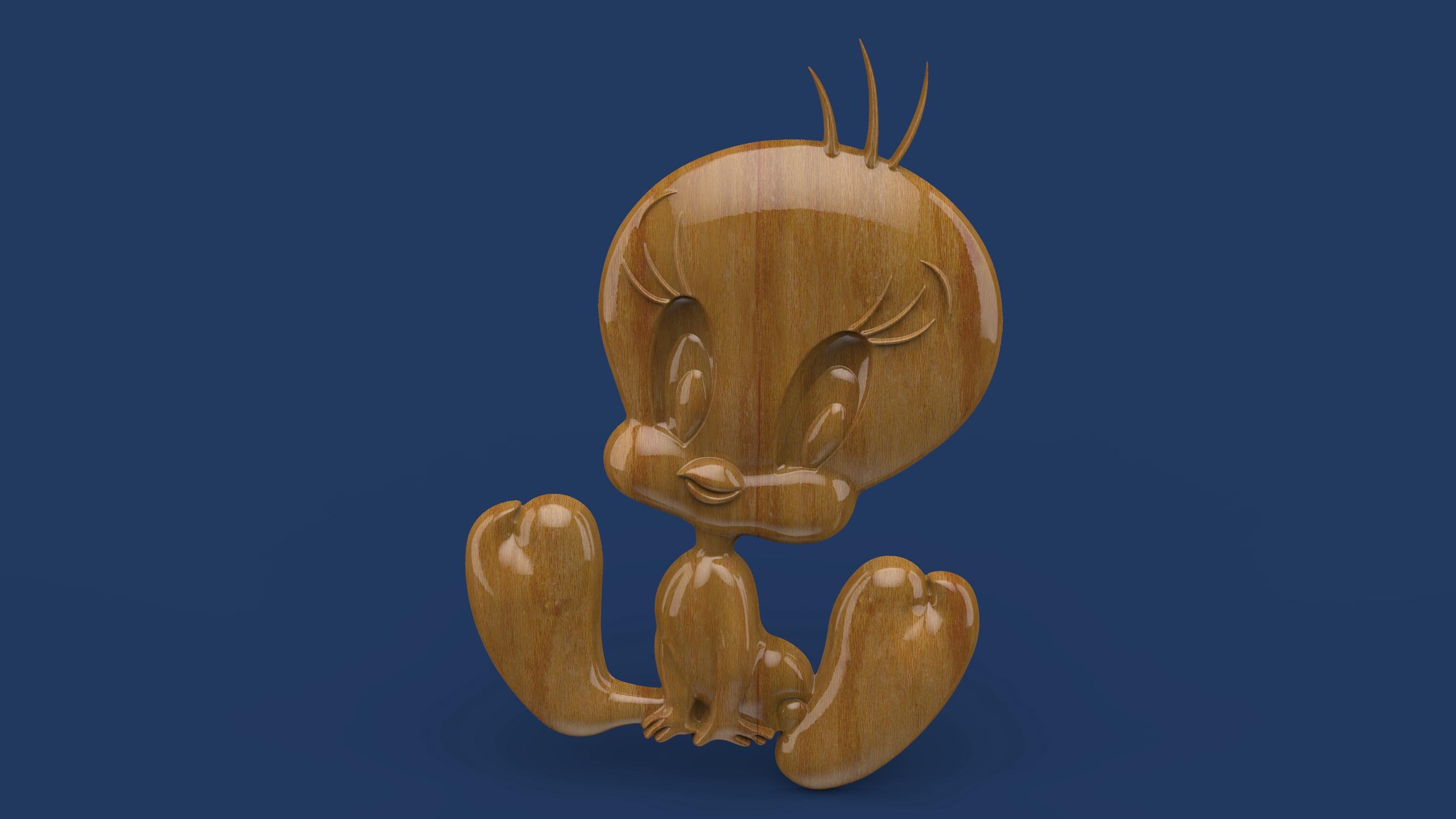 Tweety Bird Logo, 3d STL Model for CNC Router, 3d Printing - Etsy