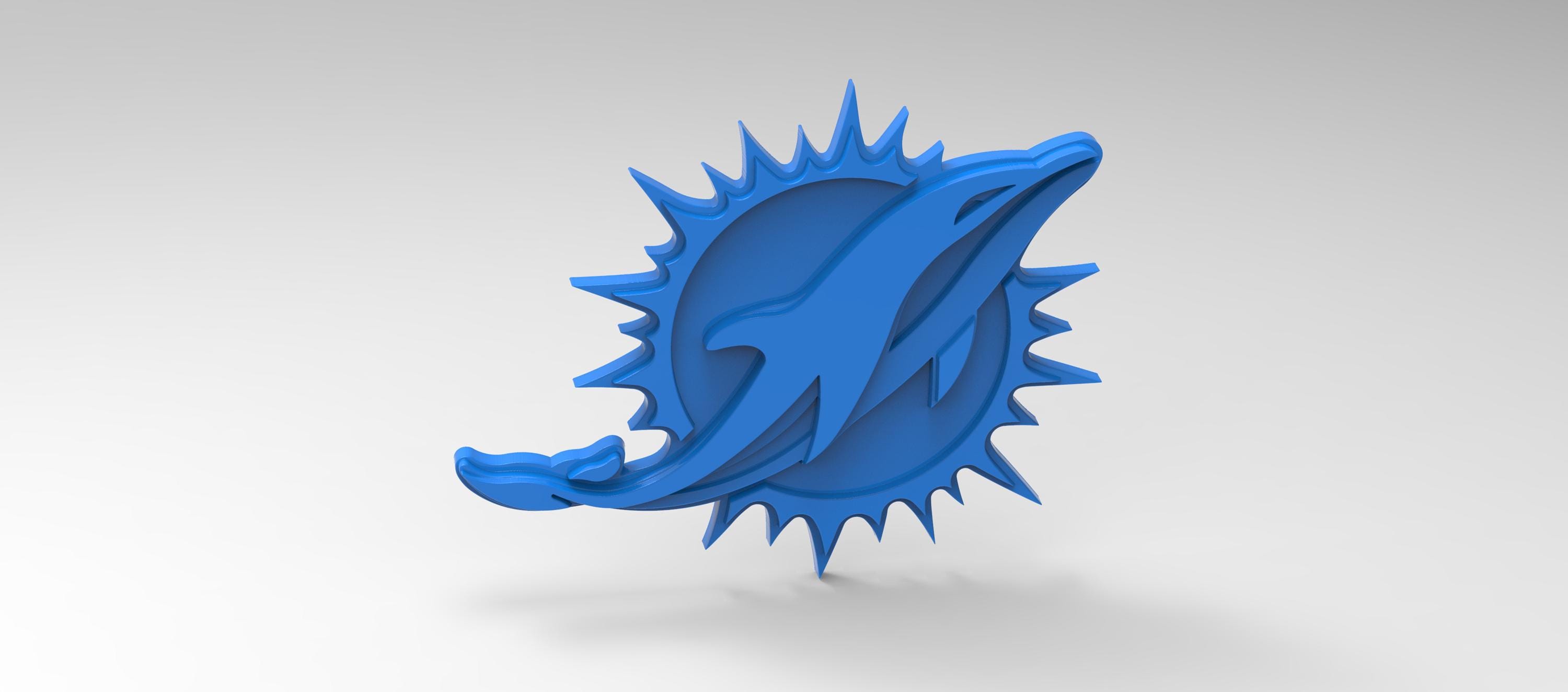 Dolphins Logo, 3d STL Model for CNC Router and 3d Printing - Etsy