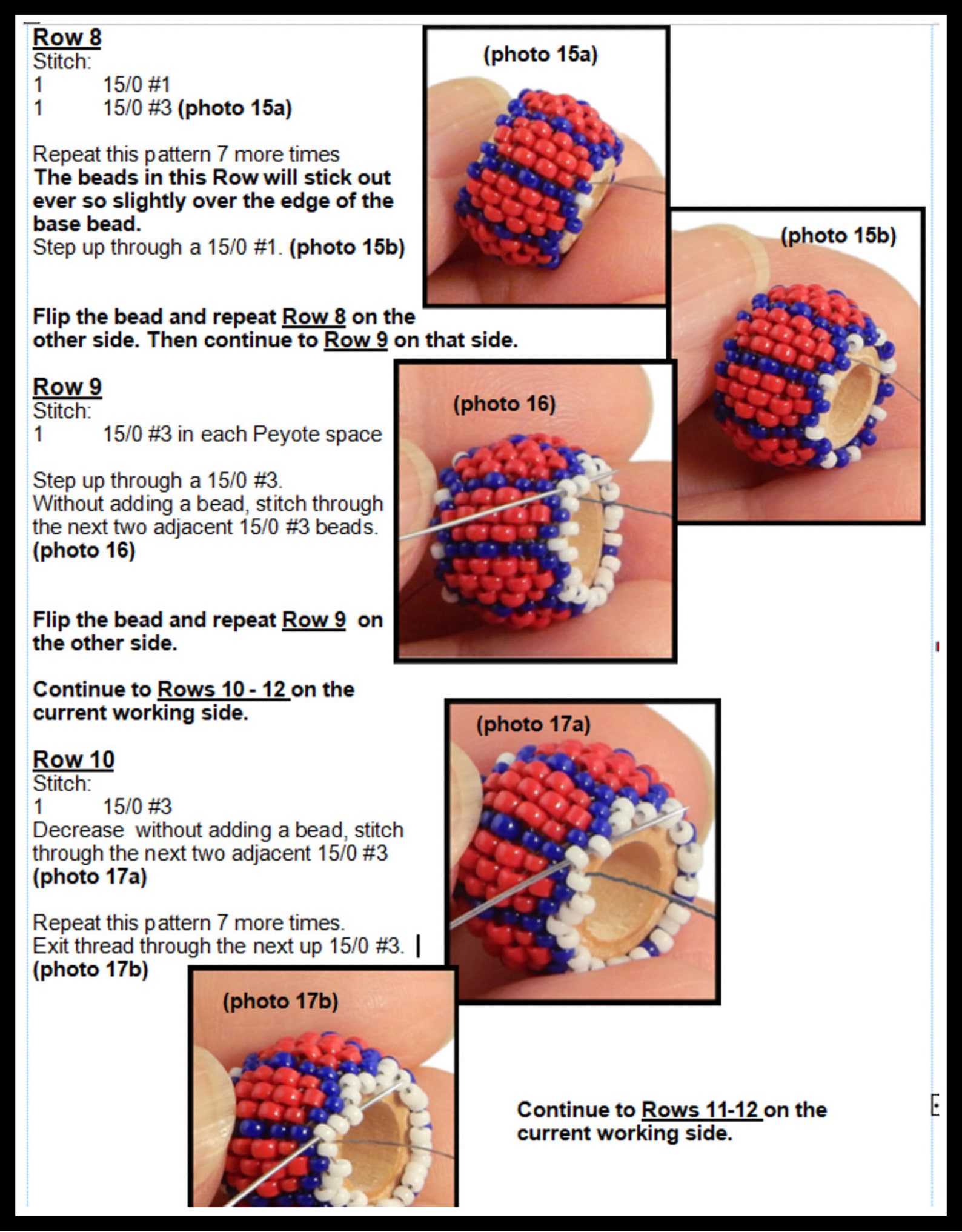 Chevron Barrels a Beaded Bead Tutorial by Sharri Moroshok - Etsy