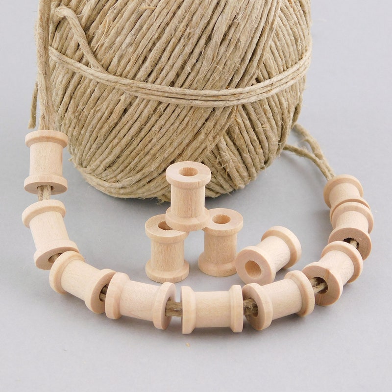 Wood Thread Spools Vintage - Etsy