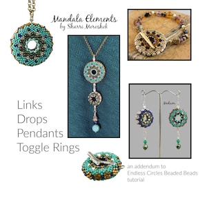 Endless Circles Mandala Beaded Bead Tutorial Pattern by Sharri Moroshok - Etsy