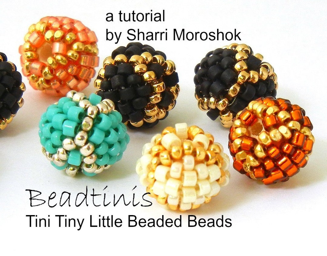 Small Beaded Beads Tutorial - Beadtinis - Instant Download Pdf With ...