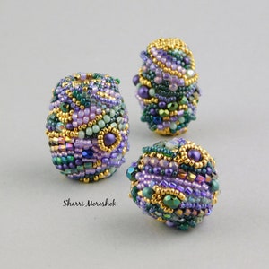 Freeform Flow Beaded Bead Technique Tutorial by Sharri Moroshok, Free ...