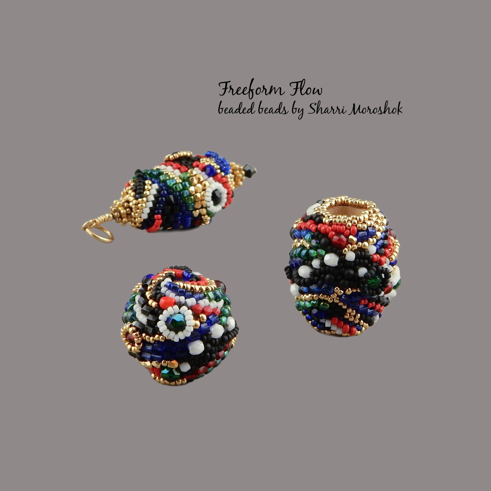 Freeform Peyote Stitch Beaded Bead Kit, Abstract Art Weaving - Etsy