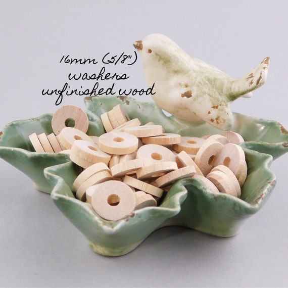 Flat wooden disc beads store