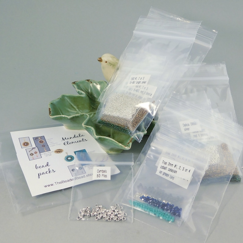 Mandala Elements Bead Packs, Seed Bead Weaving Kit - Etsy