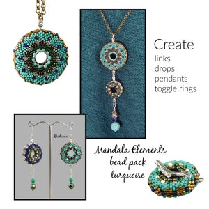 Mandala Elements Bead Packs, Seed Bead Weaving Kit - Etsy