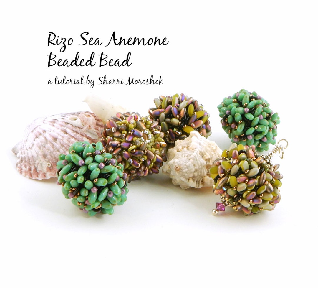 Rizo Sea Anemone Beaded Bead Tutorial: Spiky Focal Bead Pattern - Etsy