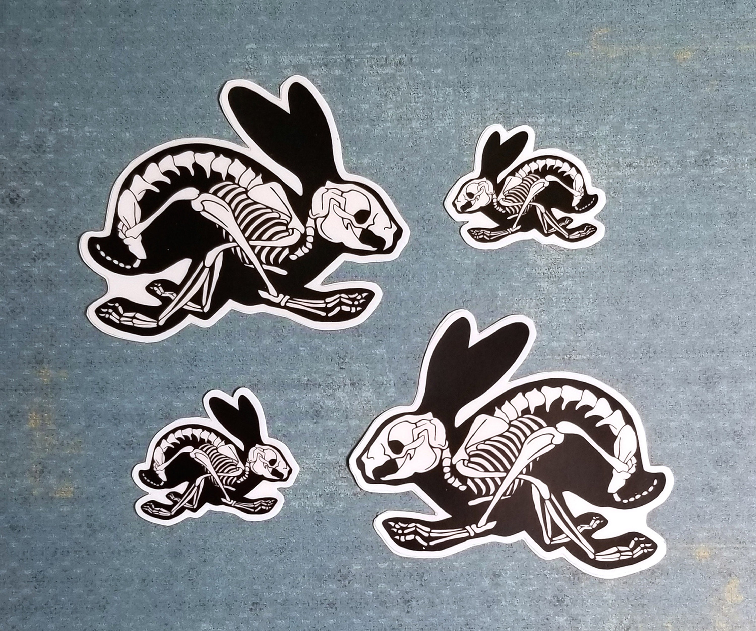 Running Rabbit Stickers - Etsy